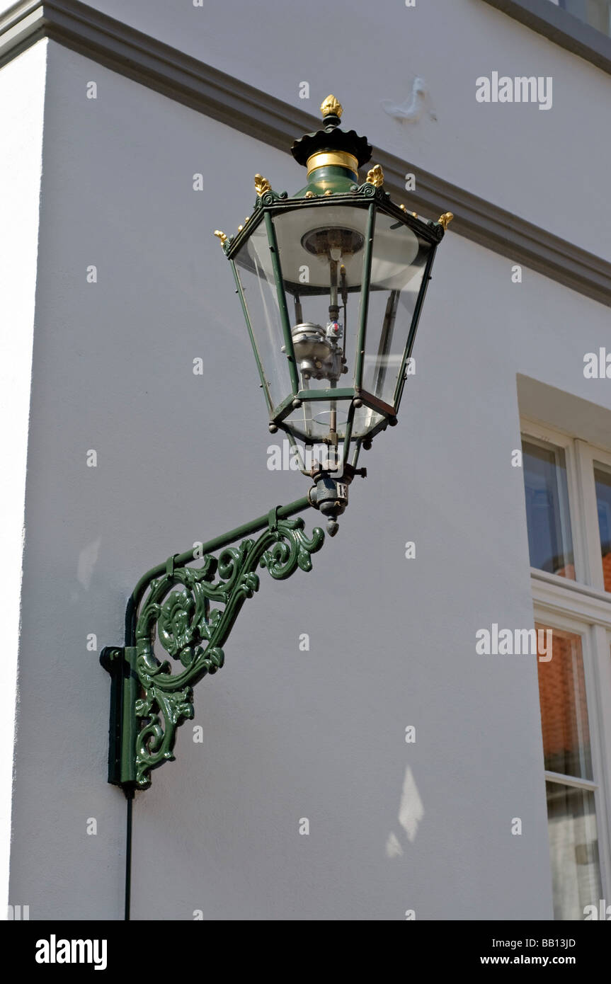 Old gas light in Duesseldorf Kaiserswerth, NRW, Germany Stock Photo - Alamy