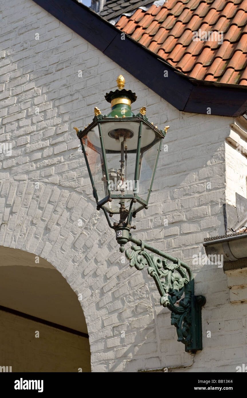 Old gas light in Duesseldorf Kaiserswerth, NRW, Germany Stock Photo - Alamy