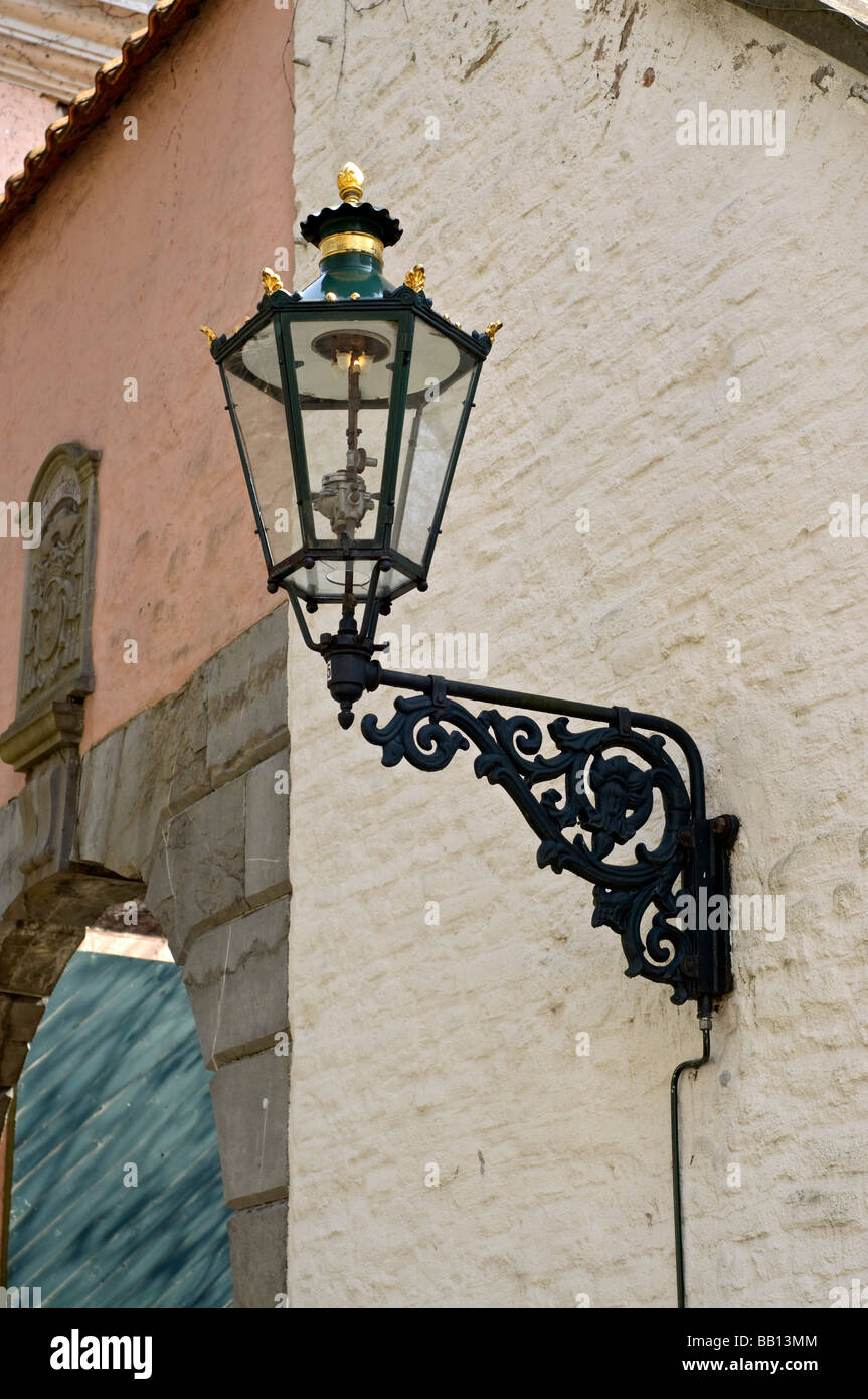 Old gas light in Duesseldorf Kaiserswerth, NRW, Germany Stock Photo - Alamy