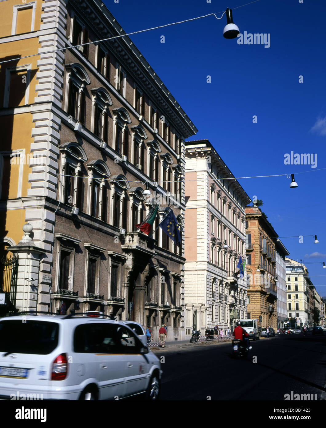 Renaissance style offices and apartments Central Rome Italy Stock Photo ...