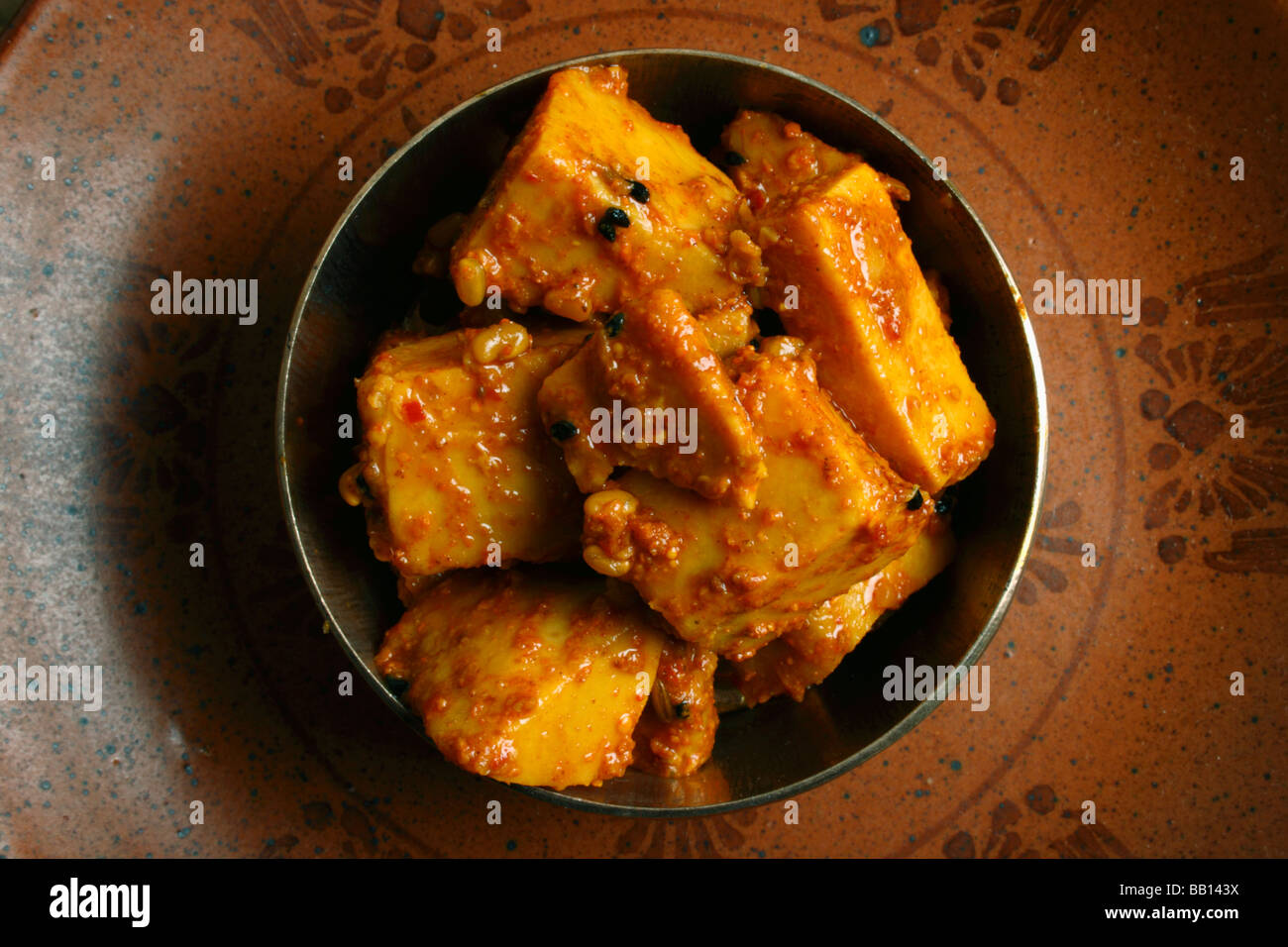 Kachalu Pickle is an Indian pickle made of Kachalu spiced with garlic ...