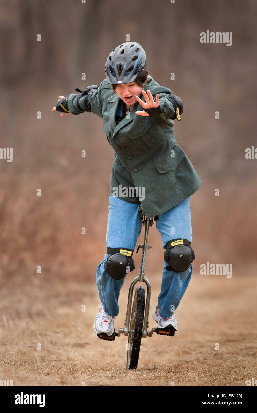 Unicycle Girl High Resolution Stock Photography and Images - Alamy