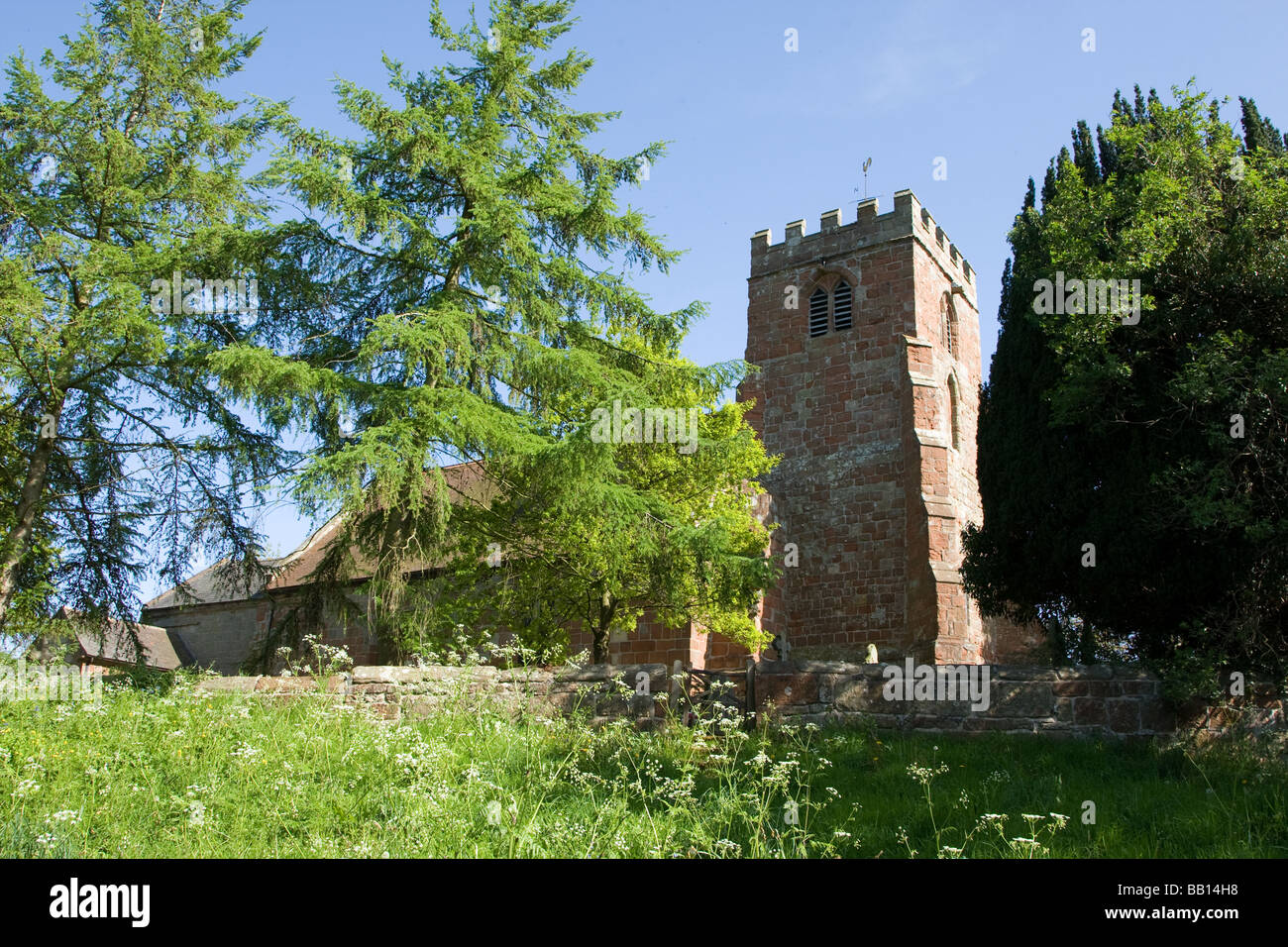 St. Andrews Church, Little Ness, Shropshire Stock Photo - Alamy