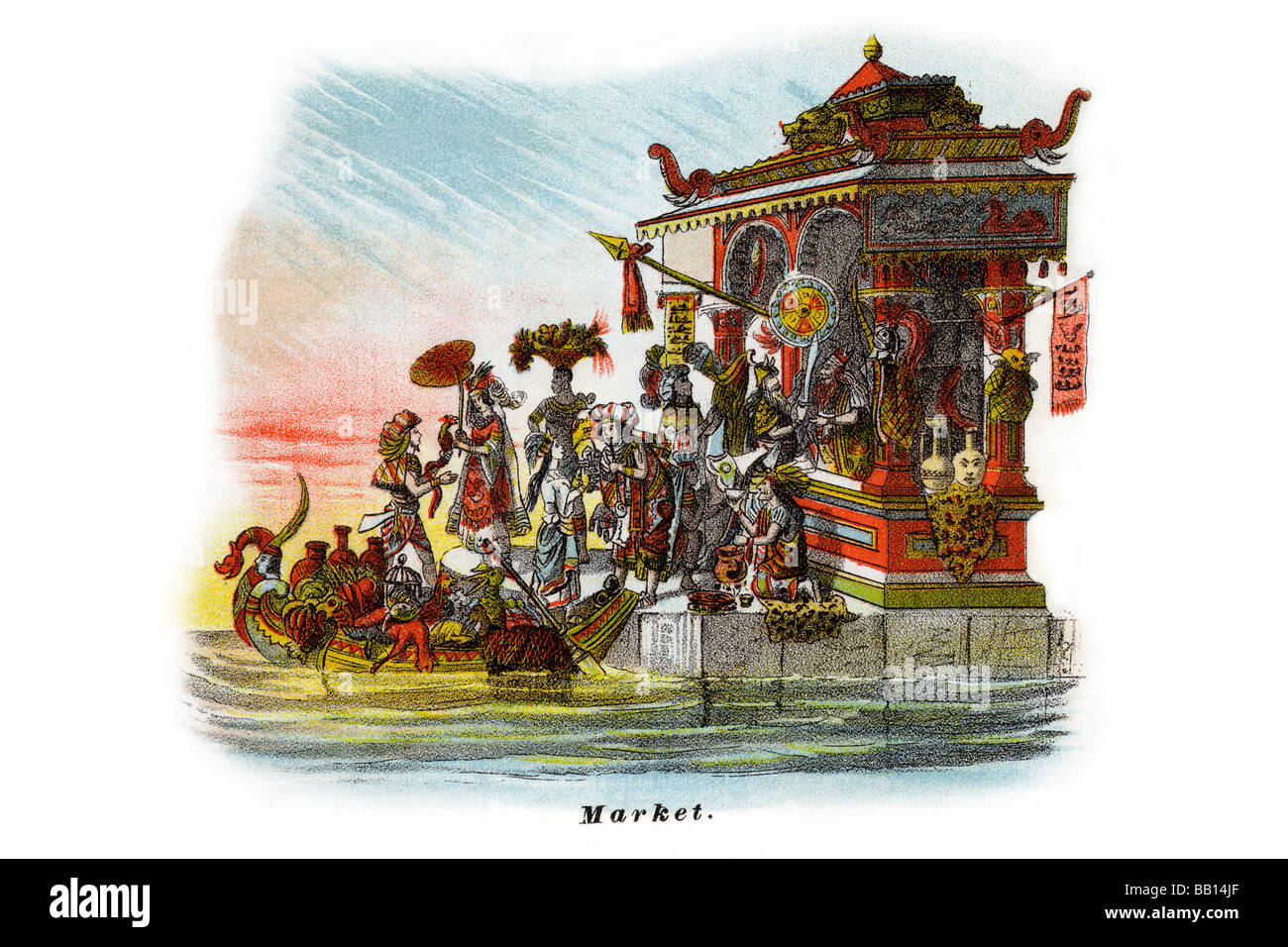 Market - Mardi Gras Parade Float Design Stock Photo - Alamy