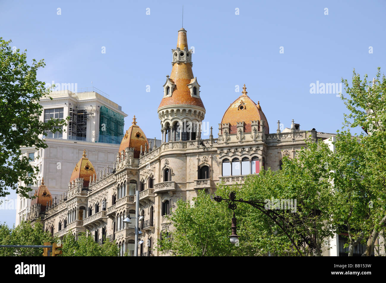 Architecture in the city of Barcelona, Spain Stock Photo - Alamy