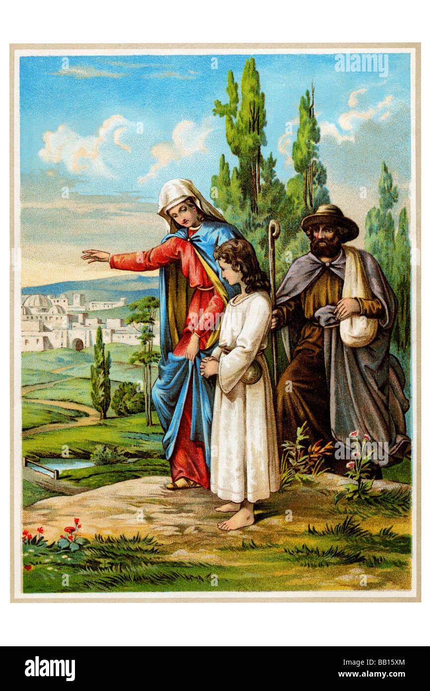 Mary teaching Jesus Stock Photo - Alamy