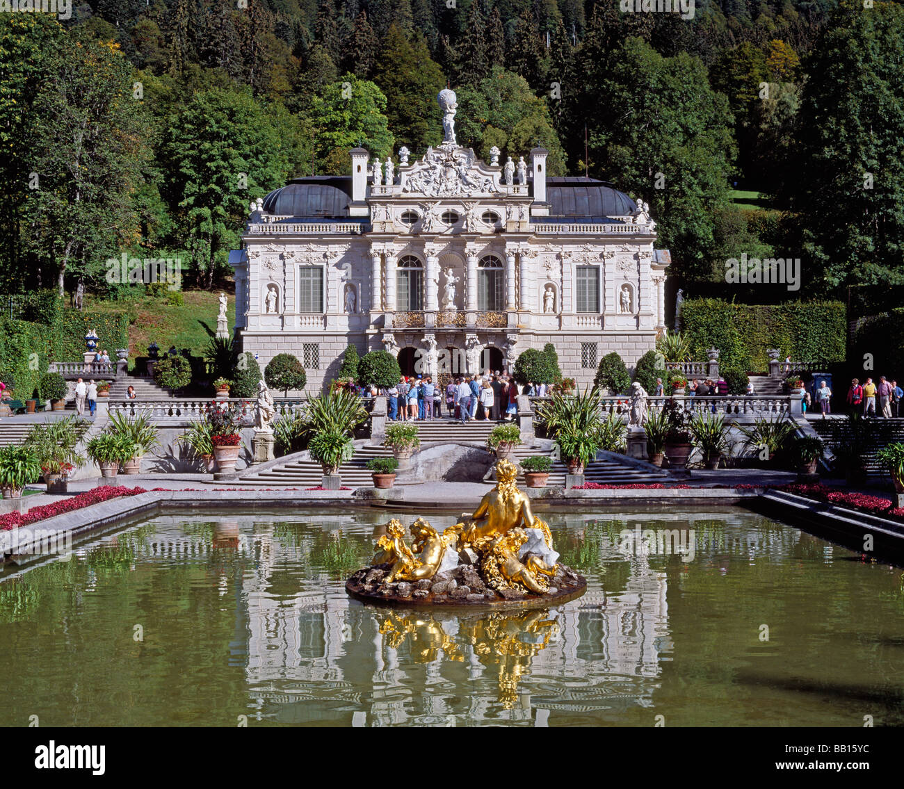 Linderhof Castle Bavaria Germany Stock Photo - Alamy
