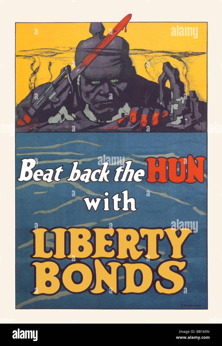 Beat Back The Hun With Liberty Bonds Stock Photo - Alamy Beat Back The Hun With Liberty Bonds Stock Photo - Alamy