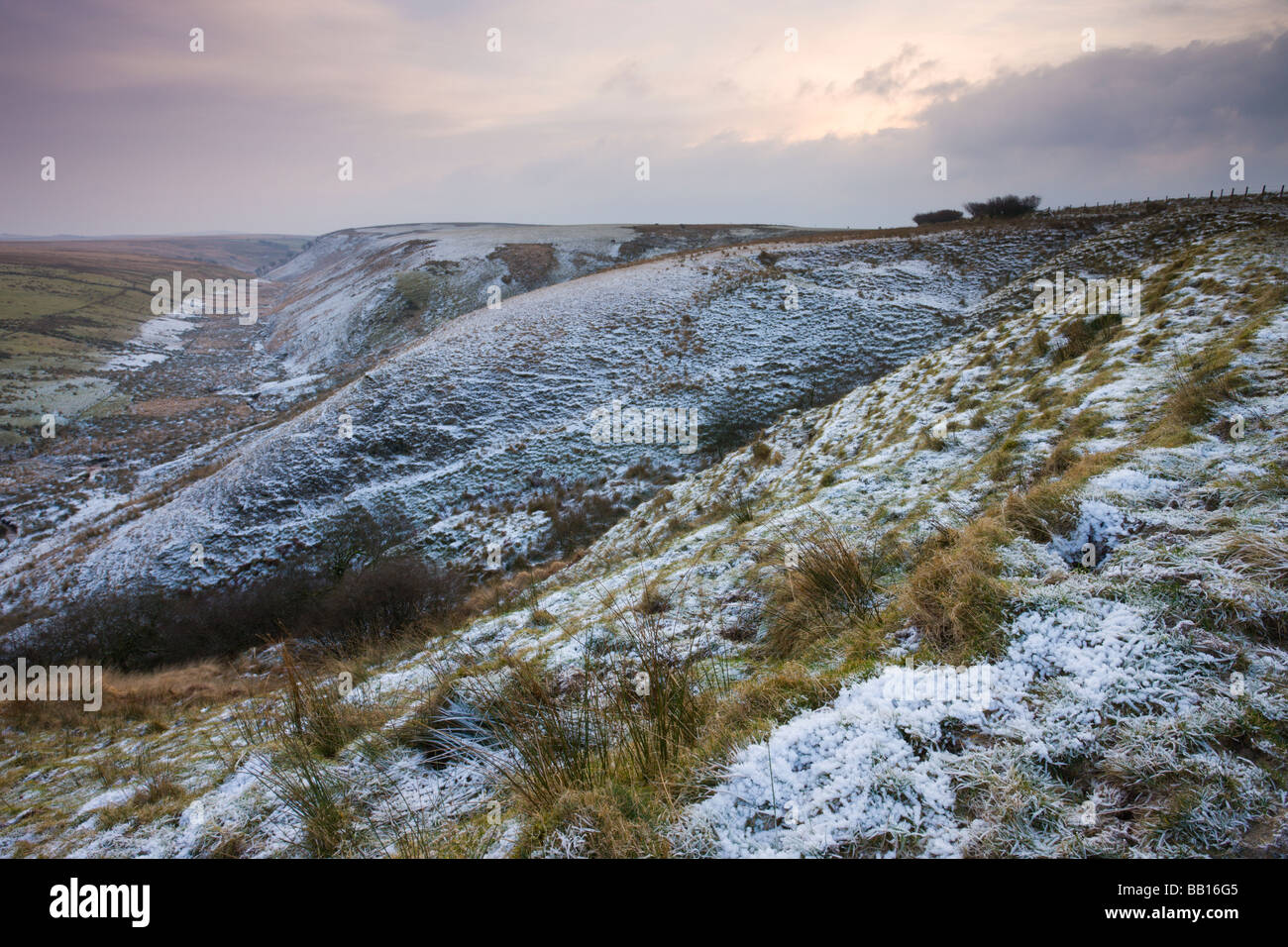 Source of the River Exe at Prayway Meads Exmoor National Park Somerset ...