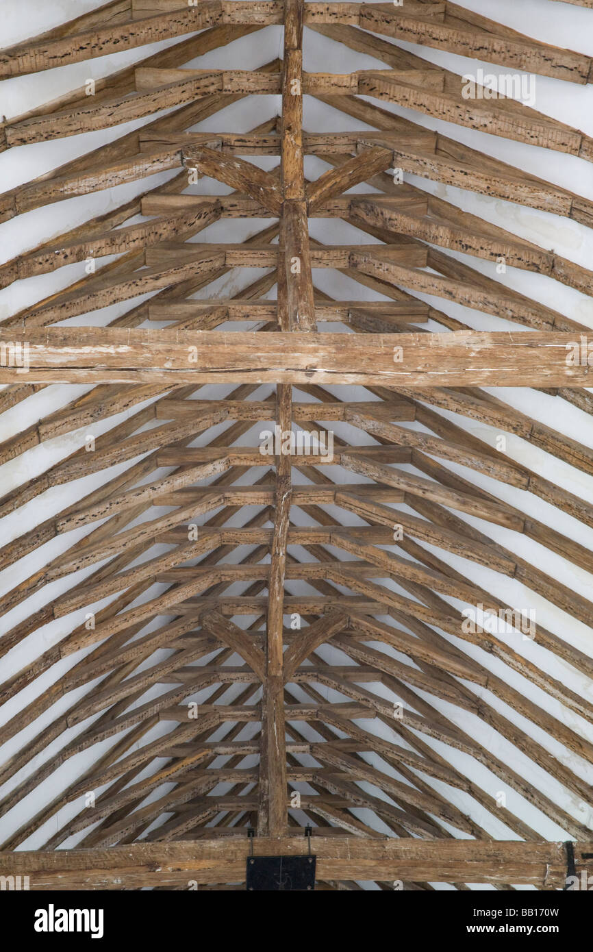 Beams in church Stock Photo - Alamy