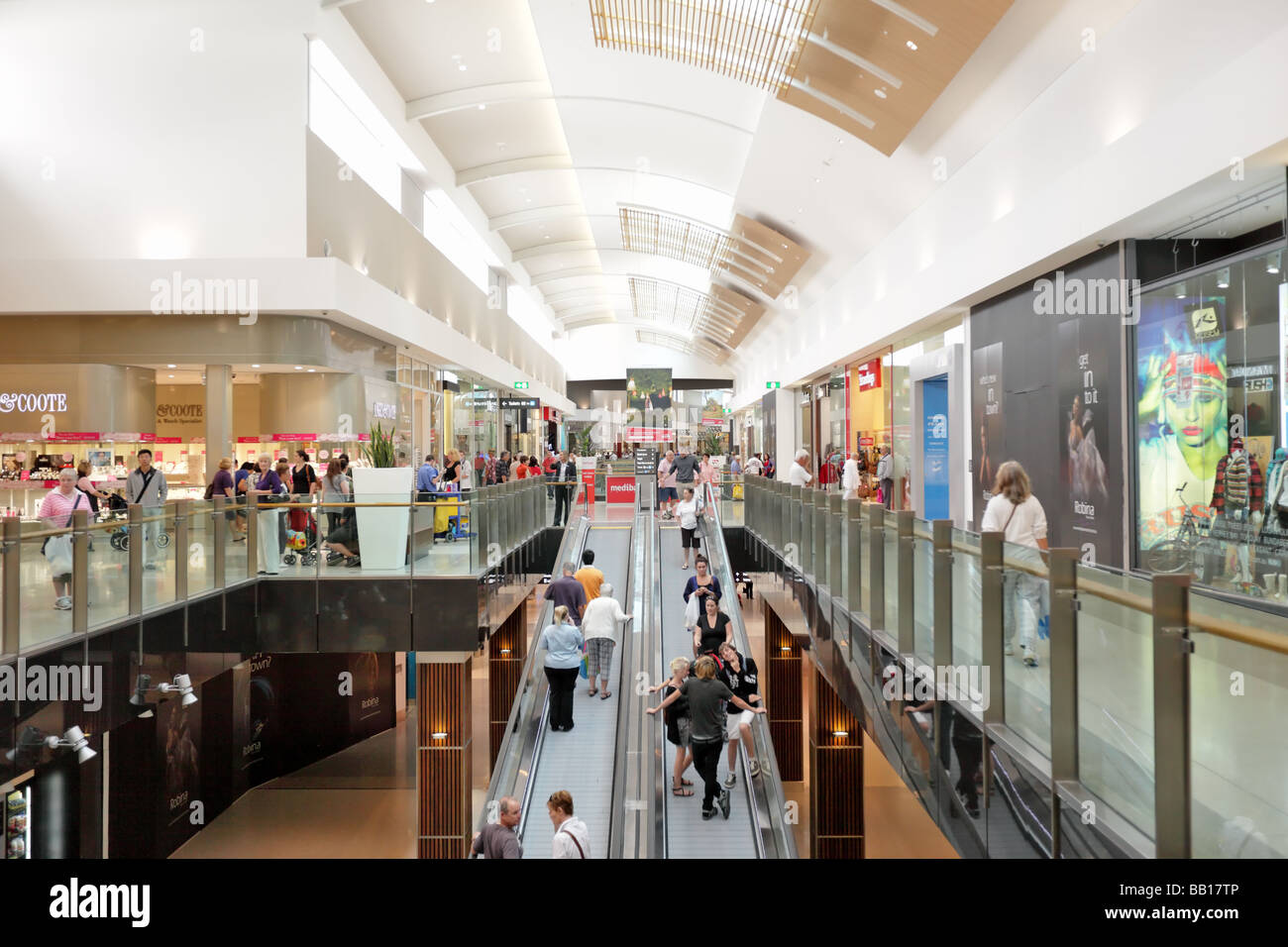 Scenes inside a modern shopping centre Stock Photo - Alamy