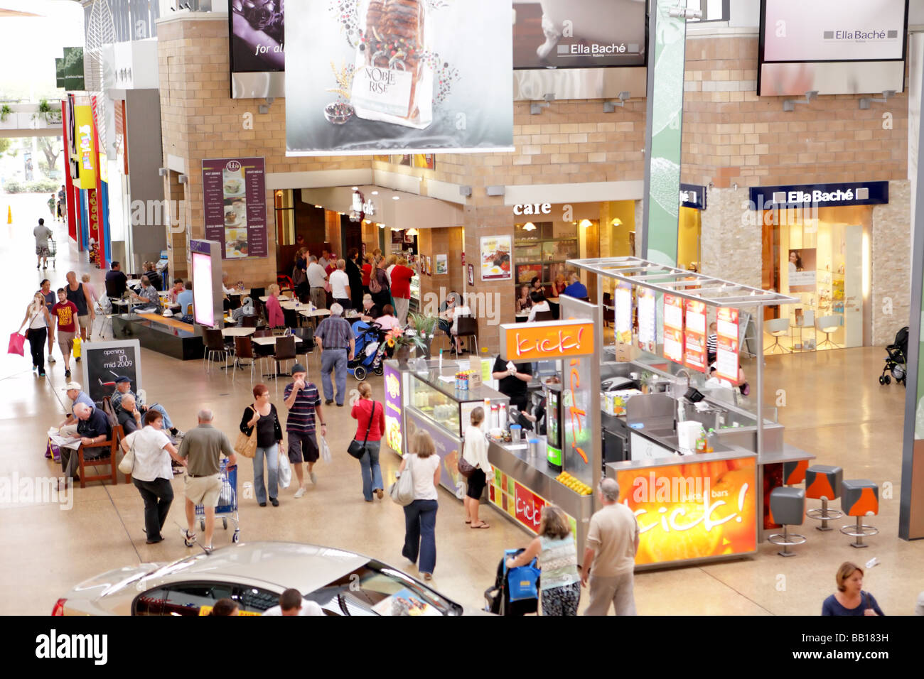 Scenes inside a modern shopping centre Stock Photo - Alamy