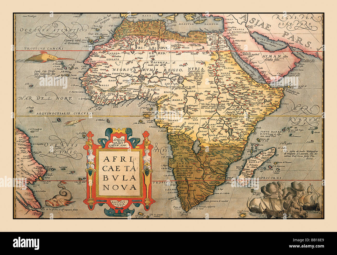 Medieval map africa hi-res stock photography and images - Alamy