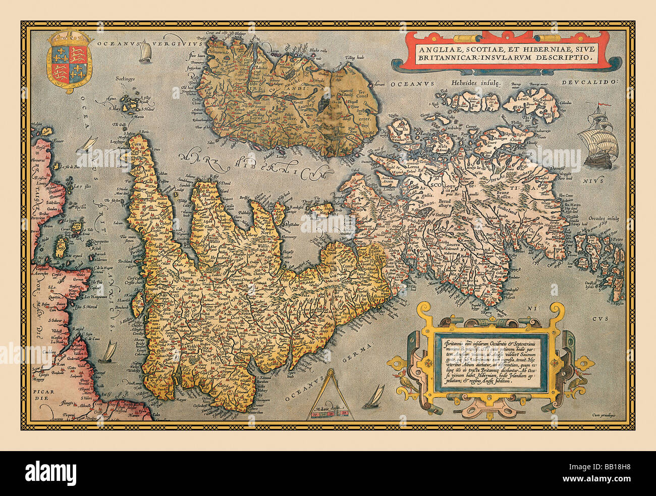 Medieval ireland map hi-res stock photography and images - Alamy