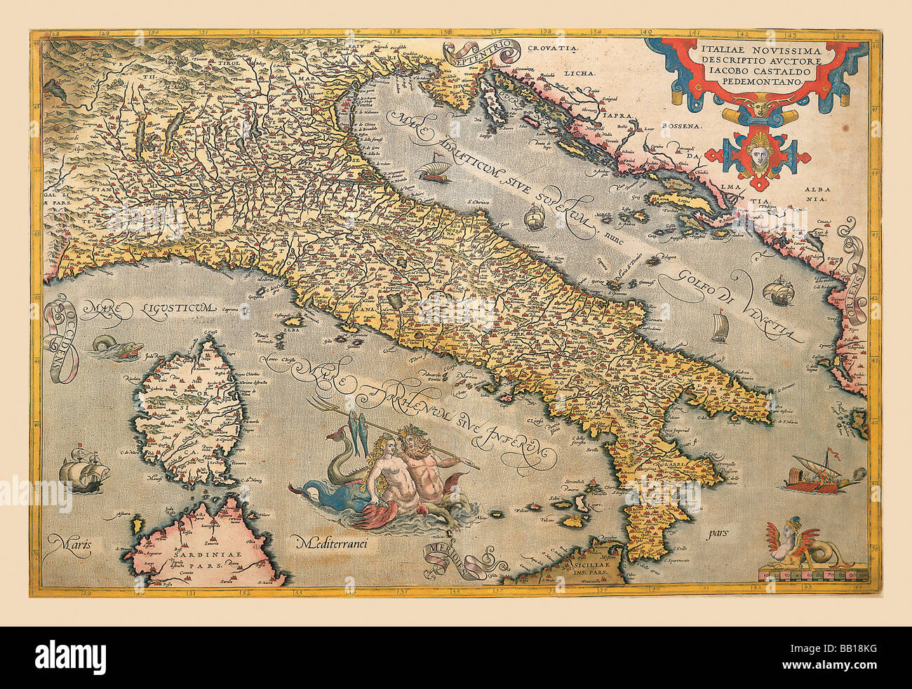 Map of italy renaissance hi-res stock photography and images - Alamy