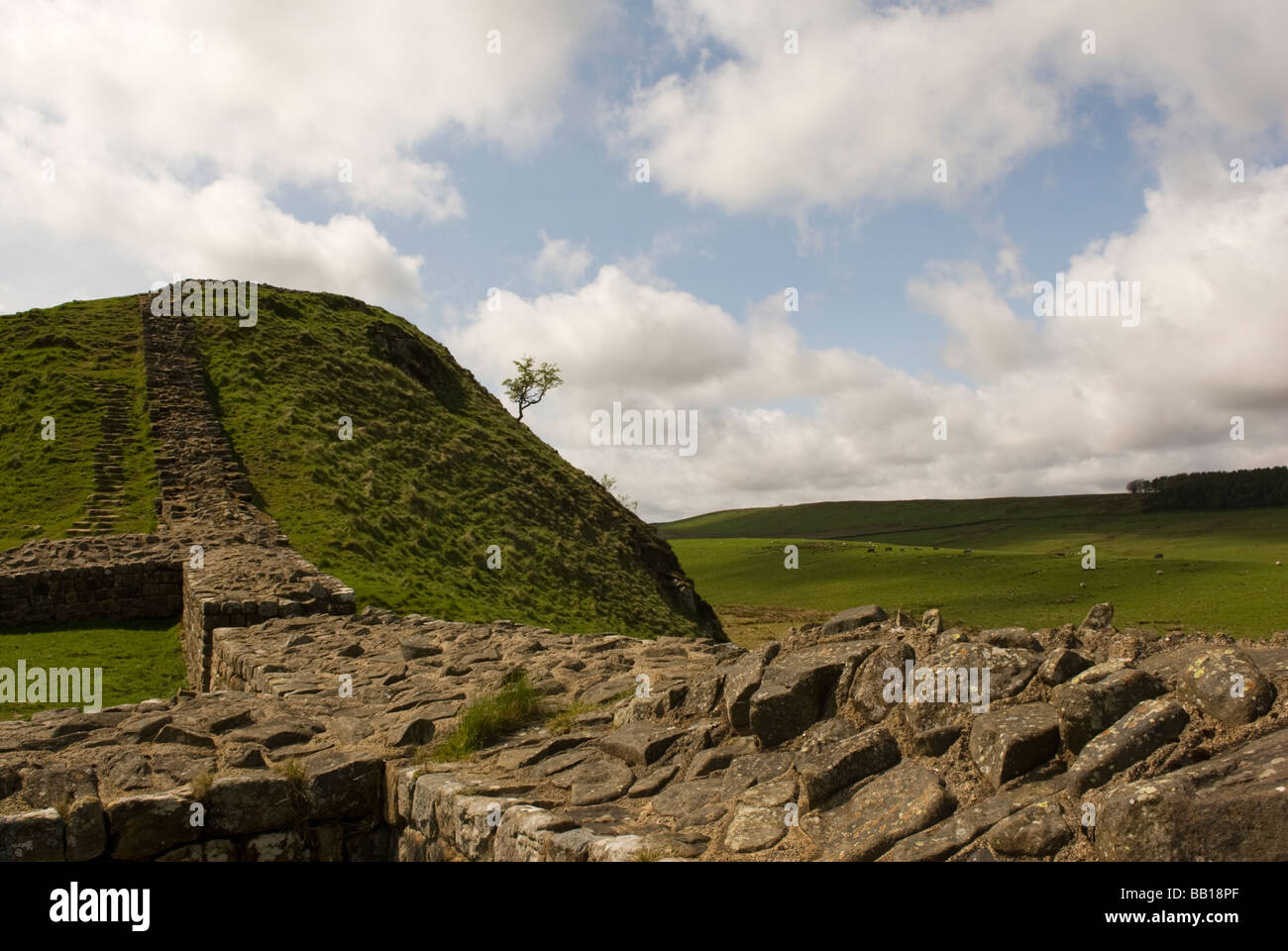 Milecastle 39 Castle Nick, Hadrian's Wall. Steel Rigg section near ...