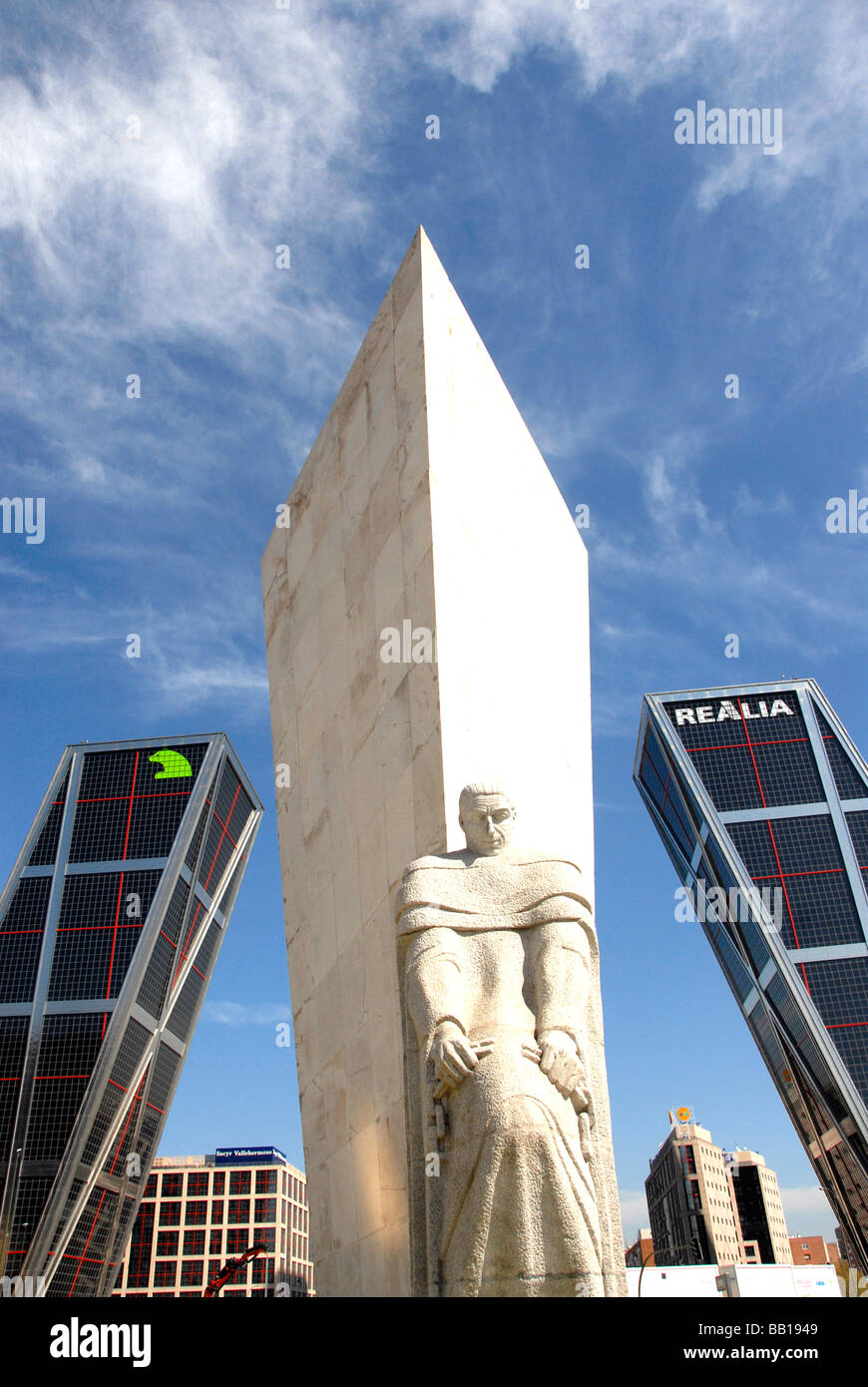 Europ gate, Madrid, Spain Stock Photo - Alamy