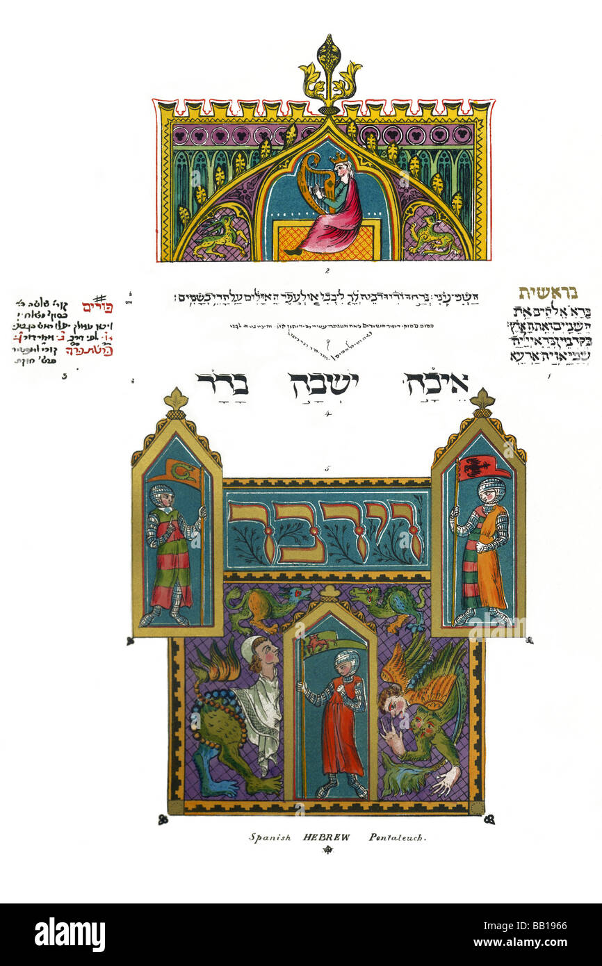 Hebrew Pentateuch of his late Royal Highness the Duke of Sussex Stock ...