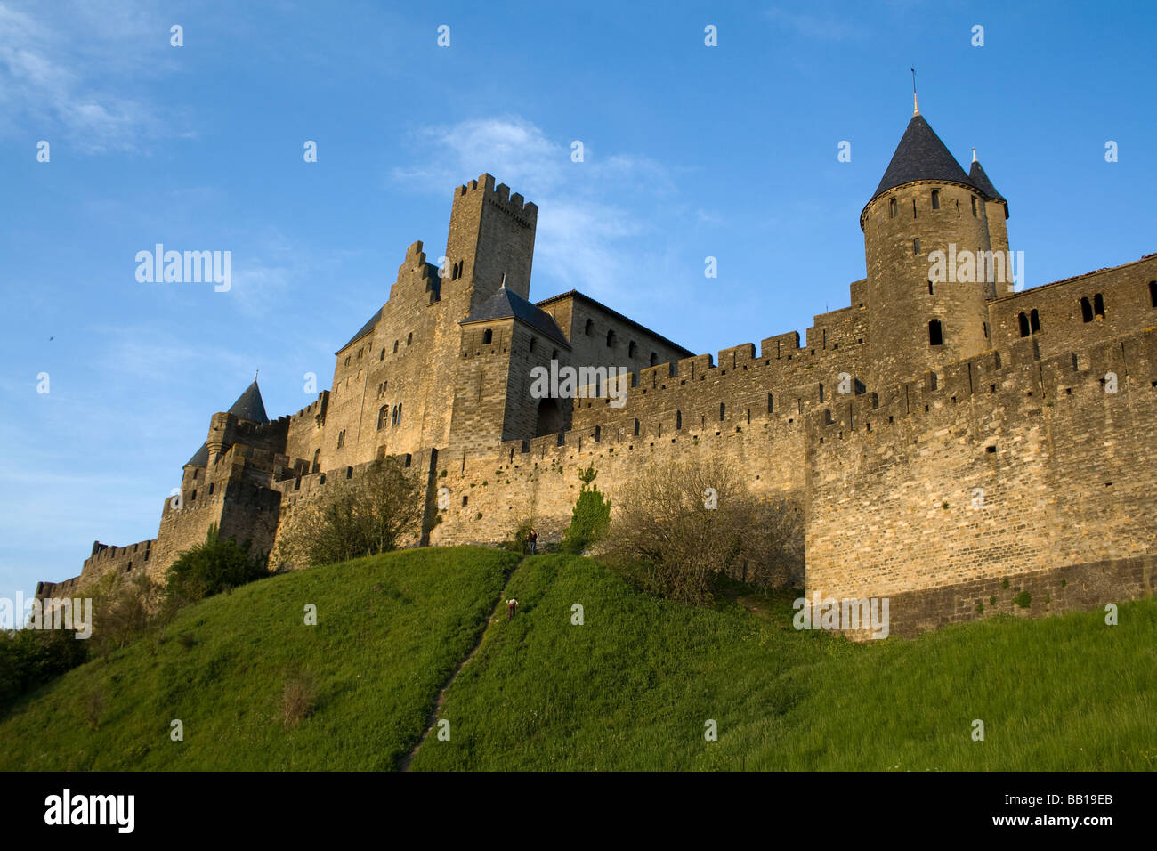 medieval walled town of carcassonne Stock Photo - Alamy