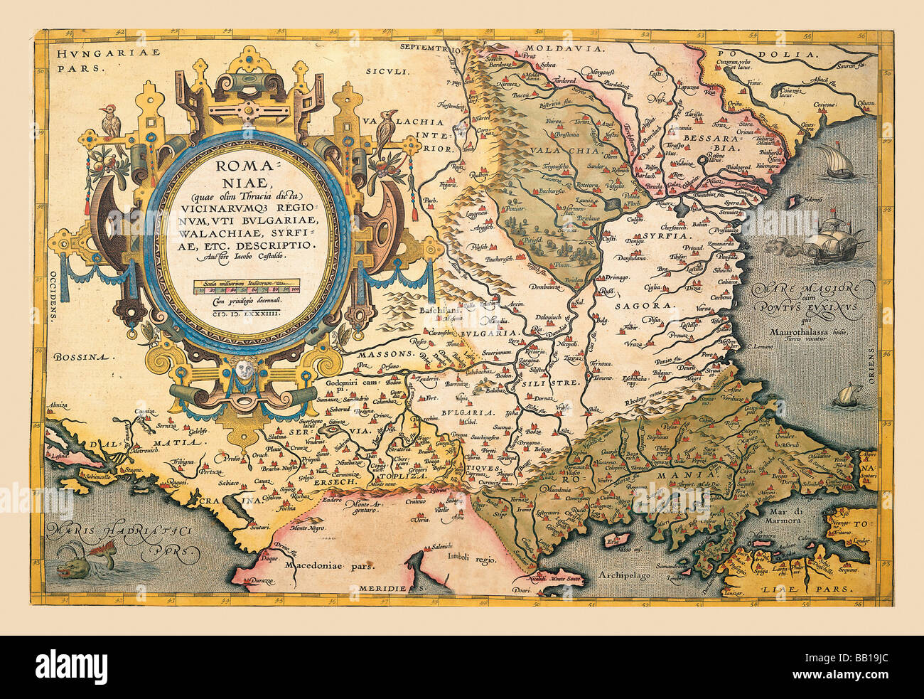 Map of the Balkans Stock Photo - Alamy