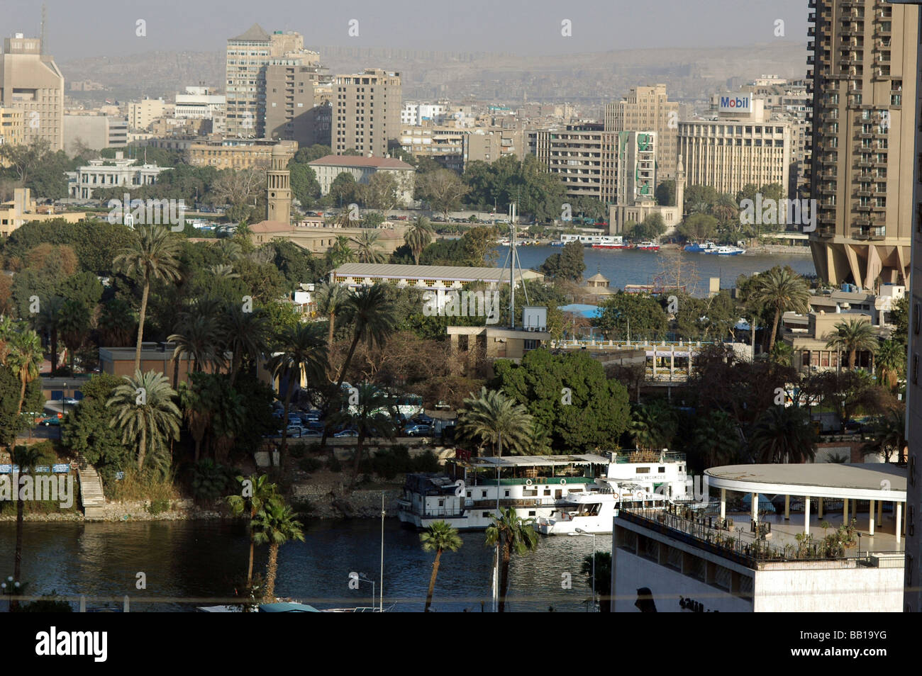 EGYPT, Cairo. Overview of a district of central Cairo. (RF Stock Photo ...