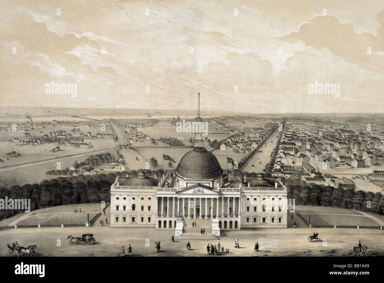 Washington d c birds eye view district hi-res stock photography and ...