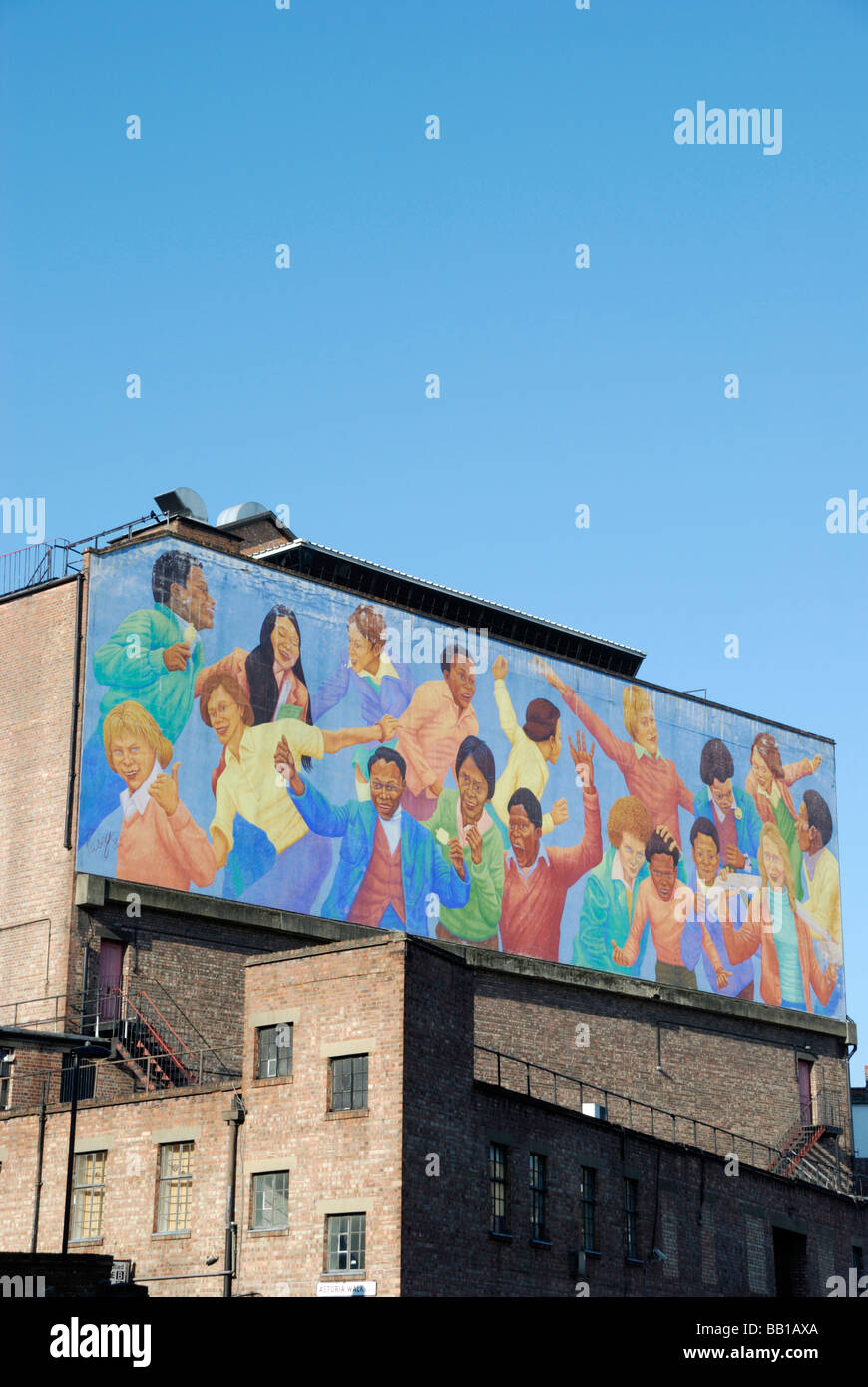 The Brixton Academy Mural by Stephen Pusey in Stockwell Park Walk Stock ...