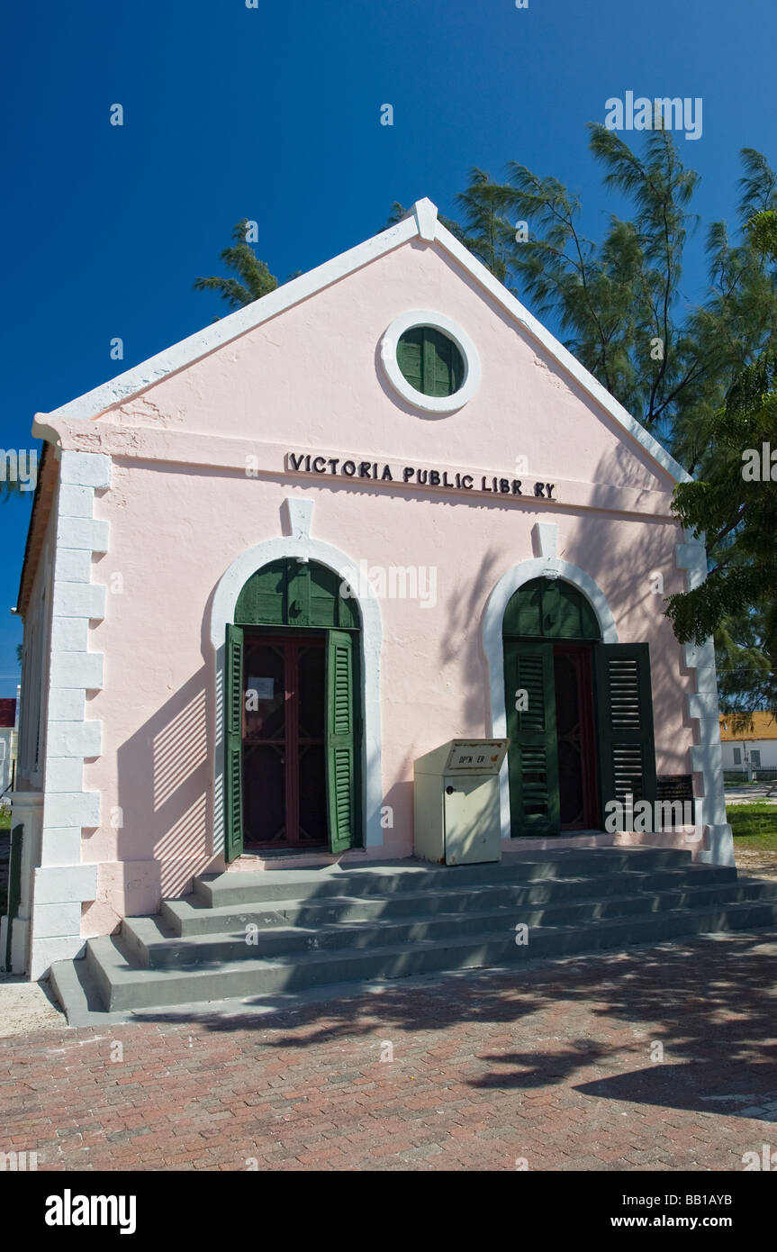 Victoria Public Library on Front Street Cockburn Town, Grand Turk ...