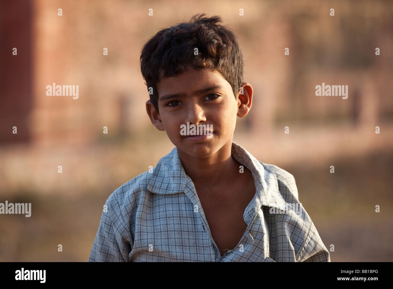 Indian Boy in Fatepur Sikri India Stock Photo - Alamy
