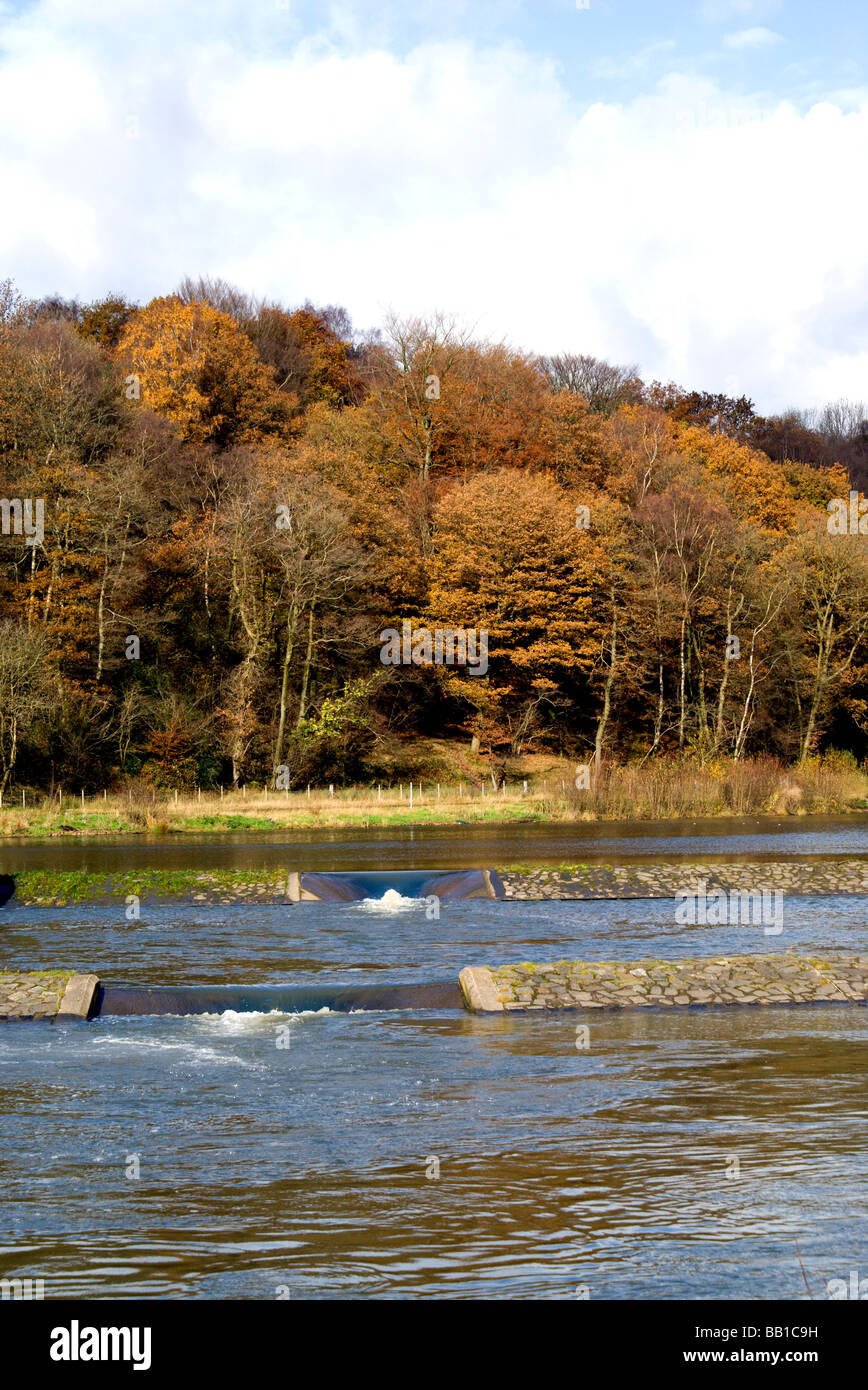 lake taff bargoed community park near merthyr tydfil south wales Stock ...