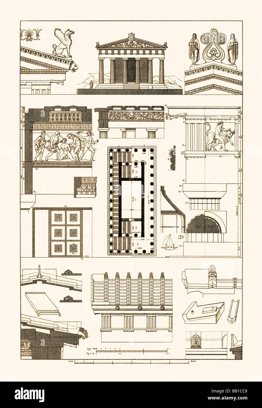 Greek Temples Drawing High Resolution Stock Photography and Images - Alamy