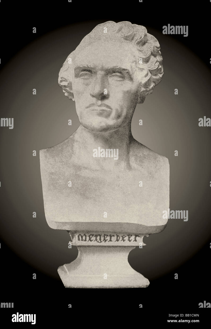 Bust of Meyerbeer Stock Photo - Alamy