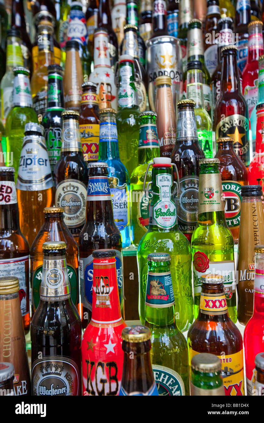 Assortment of Beer Bottles Stock Photo - Alamy