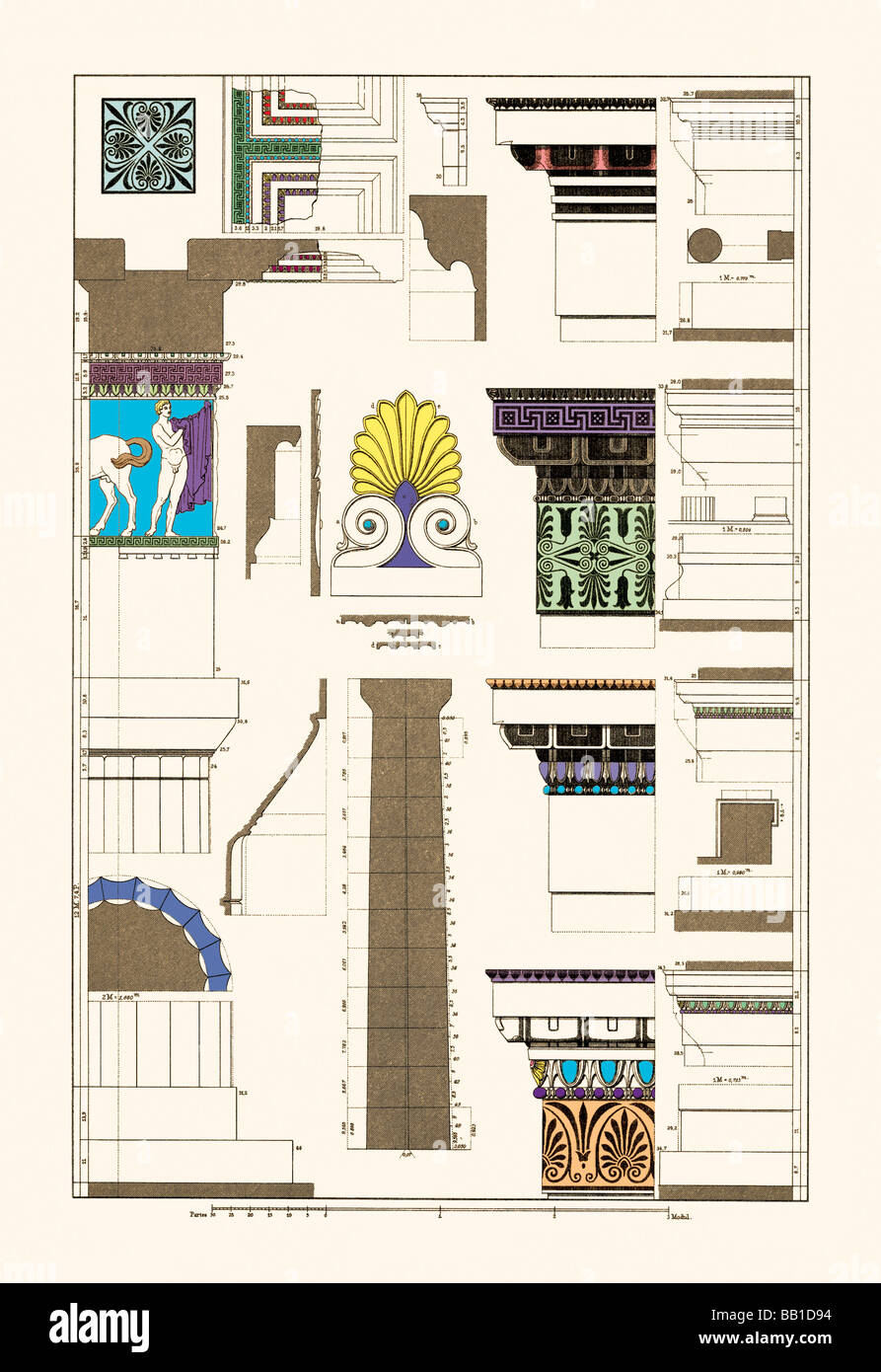 Greek polychrome architecture hi-res stock photography and images - Alamy