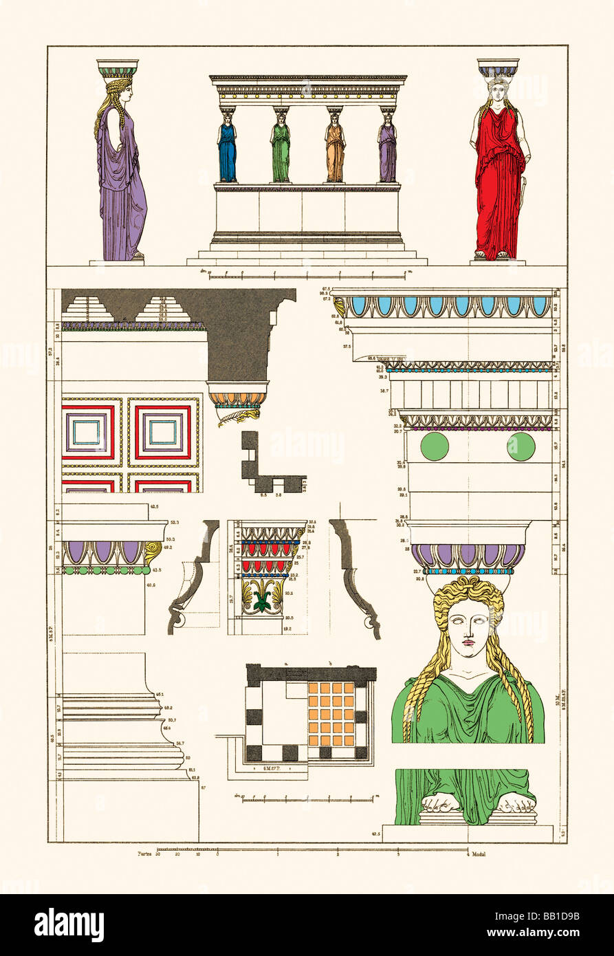 Greek polychrome architecture hi-res stock photography and images - Alamy