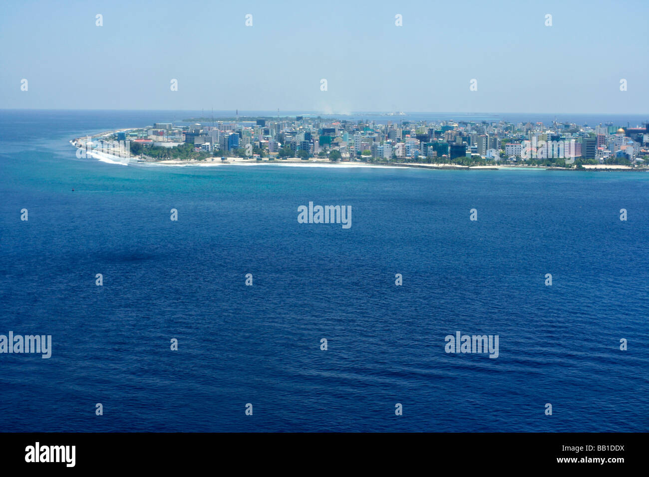 Aerial view of Male, Maldives islands Stock Photo - Alamy