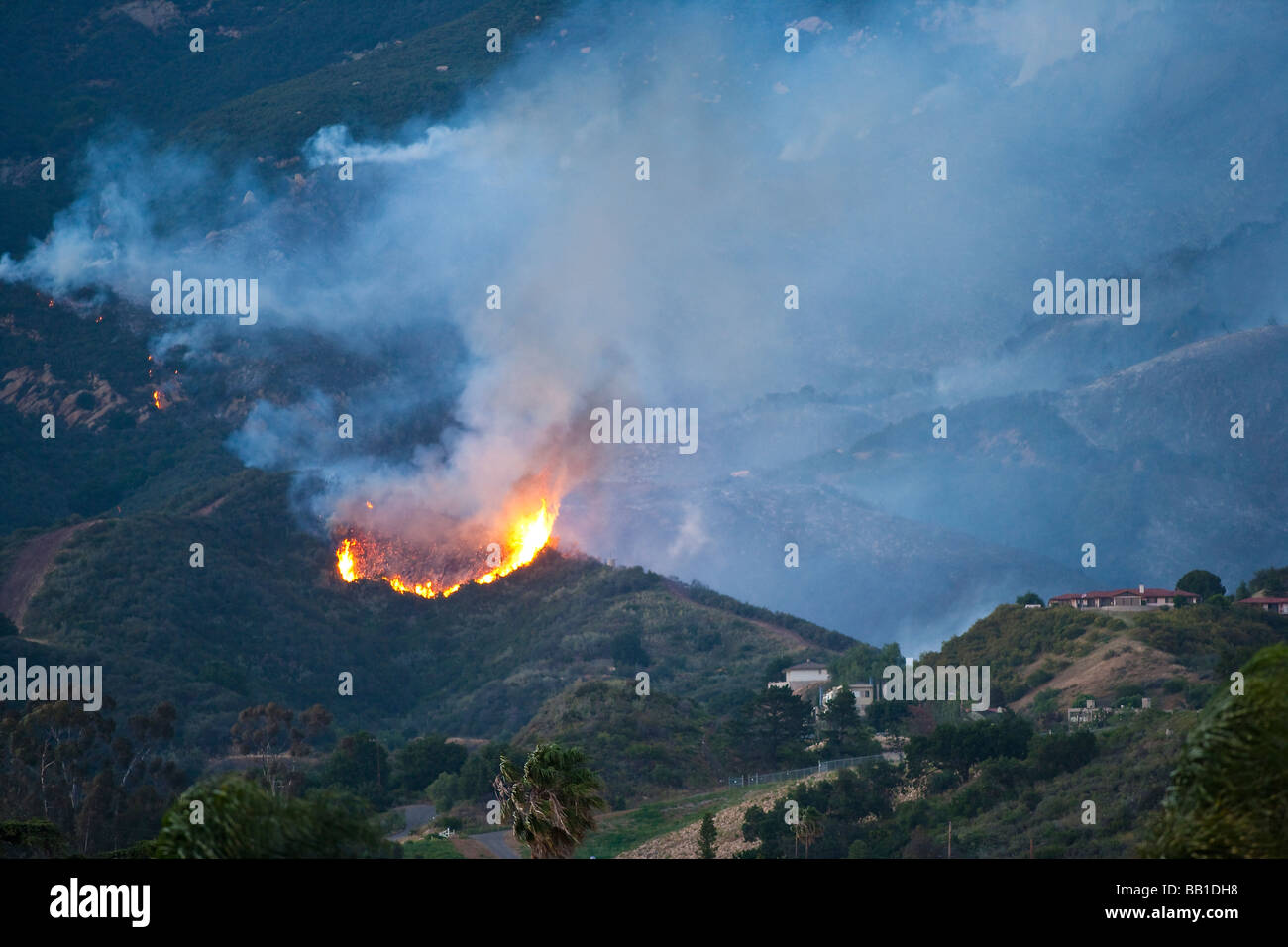 Jesusita Fire Santa Barbara California United States of America Stock ...