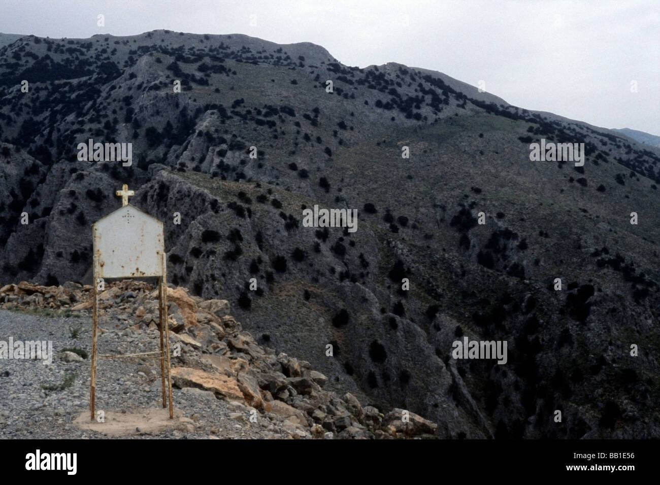 Shrine On Cretian Mountain Stock Photo - Alamy