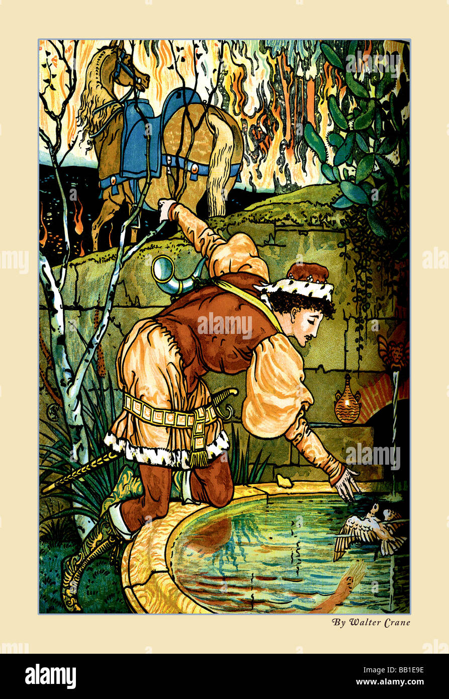 Prince Cheri in the Luminous Forest Stock Photo - Alamy