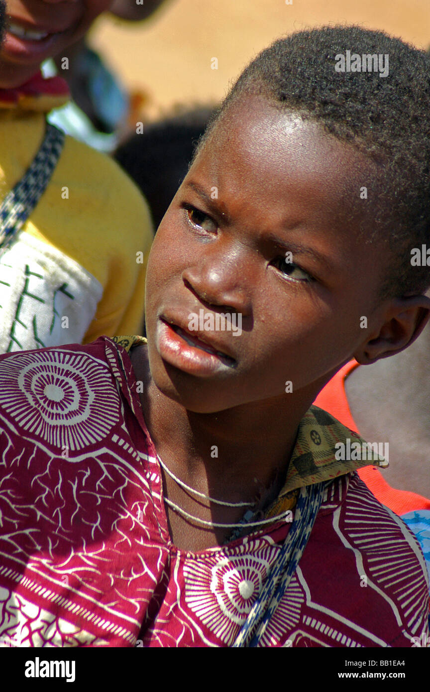 MALI Segou Portrait of an african boy dressed in traditional clothing ...