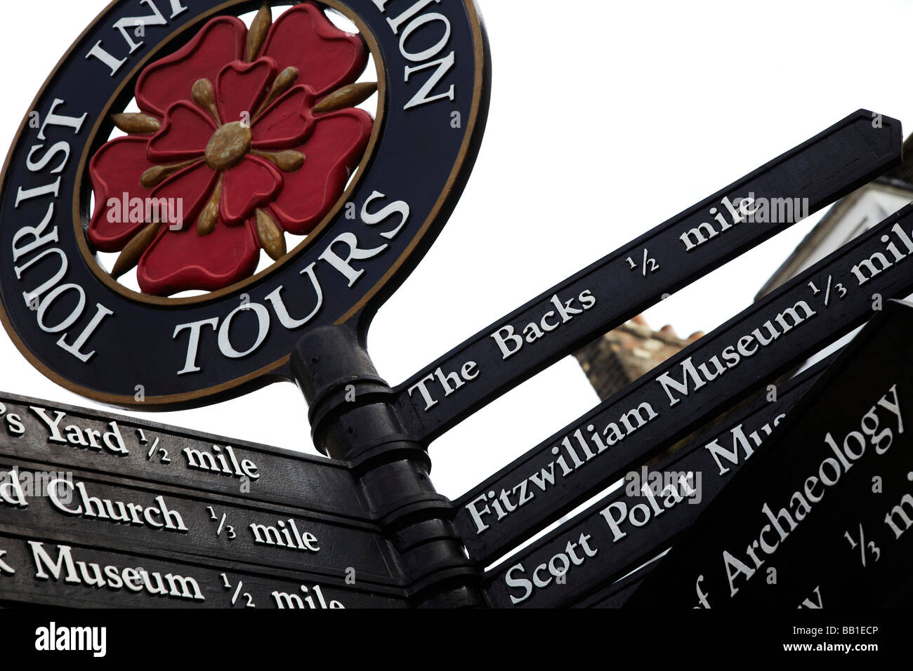 Cambridge tourist sign hi-res stock photography and images - Alamy