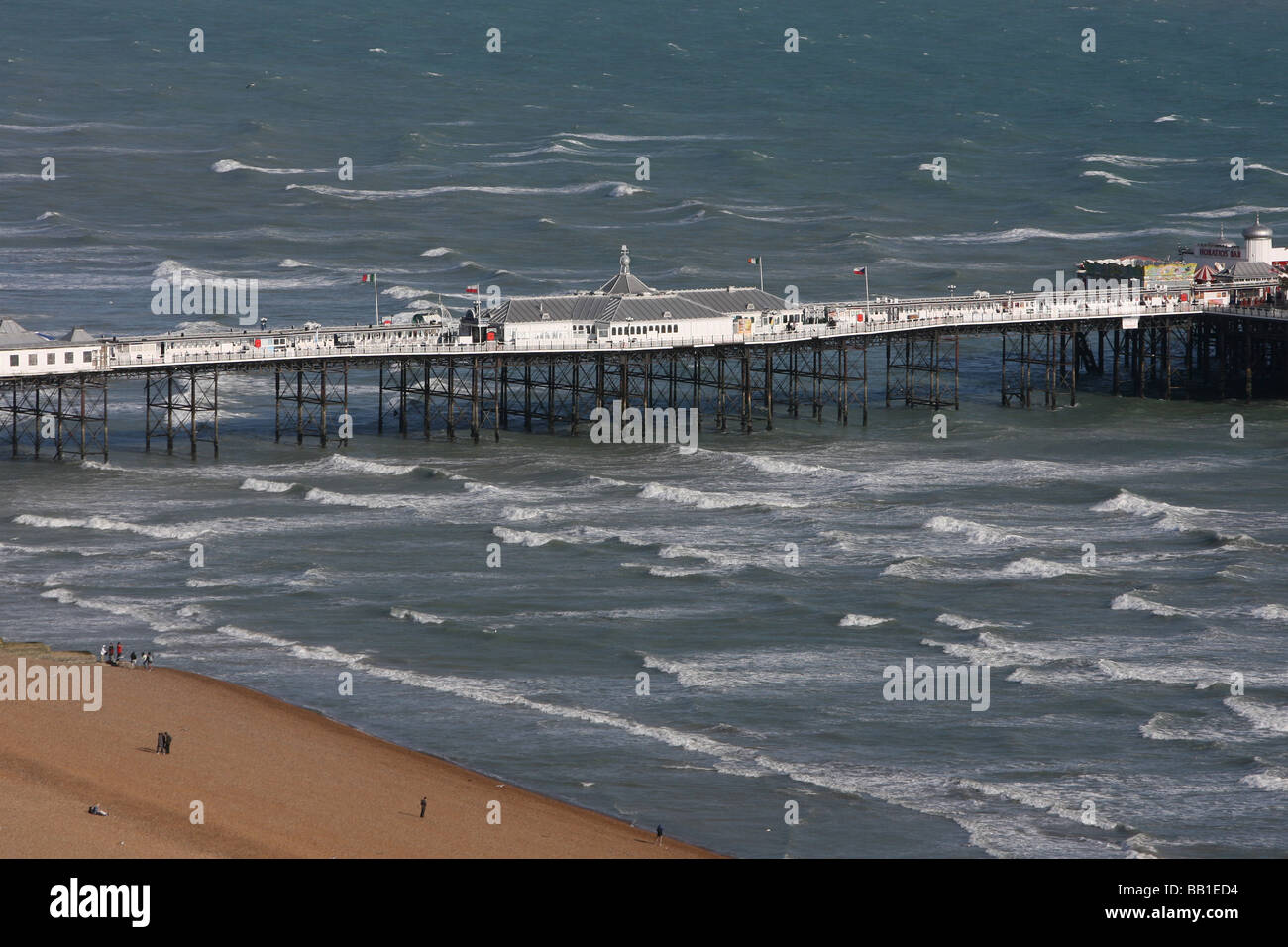 Brighton Pier and Beach, Brighton Stock Photo - Alamy