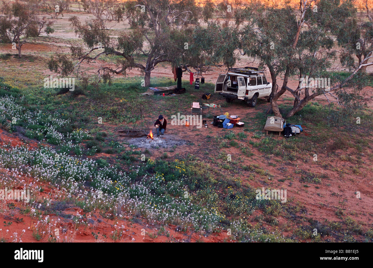 Campsite, outback Australia Stock Photo - Alamy
