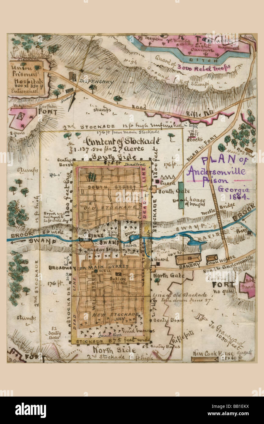 Andersonville prison hi-res stock photography and images - Alamy