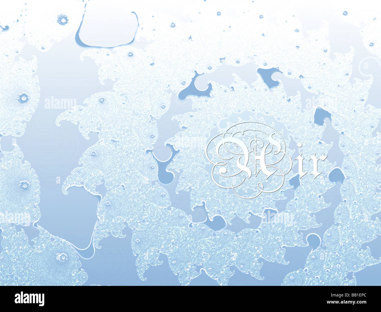 Air Light Blue Four Elements 2d Fractal Background Pattern Design Stock ...