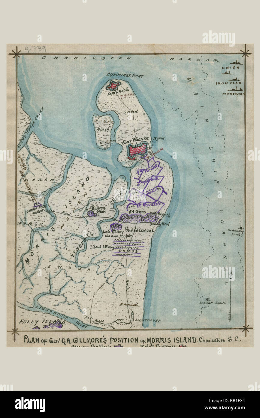 Fort wagner civil war hi-res stock photography and images - Alamy