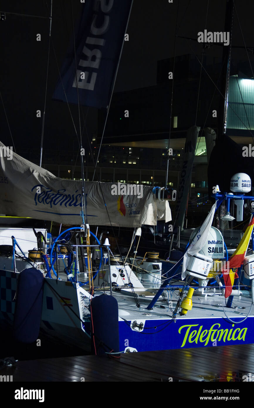 Volvo Ocean Race 2008-2009. Open 70 Racing Yacht "Telefonica Blue ...