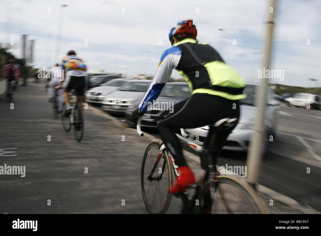 Ride rider riders concept colour colourful pack direction hi-res stock ...