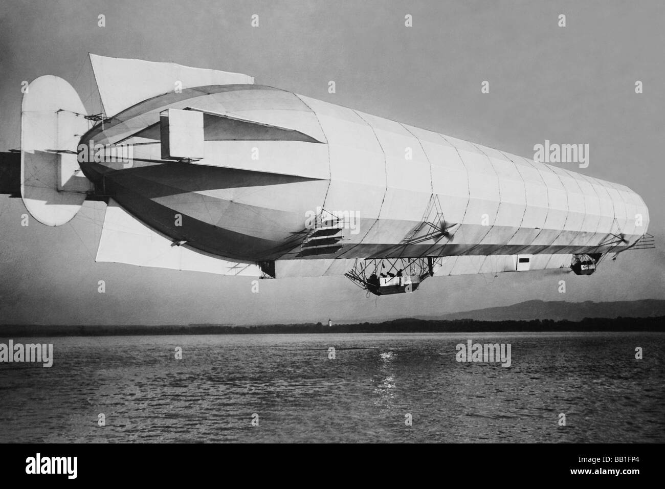 Zeppelin in Flight Stock Photo - Alamy