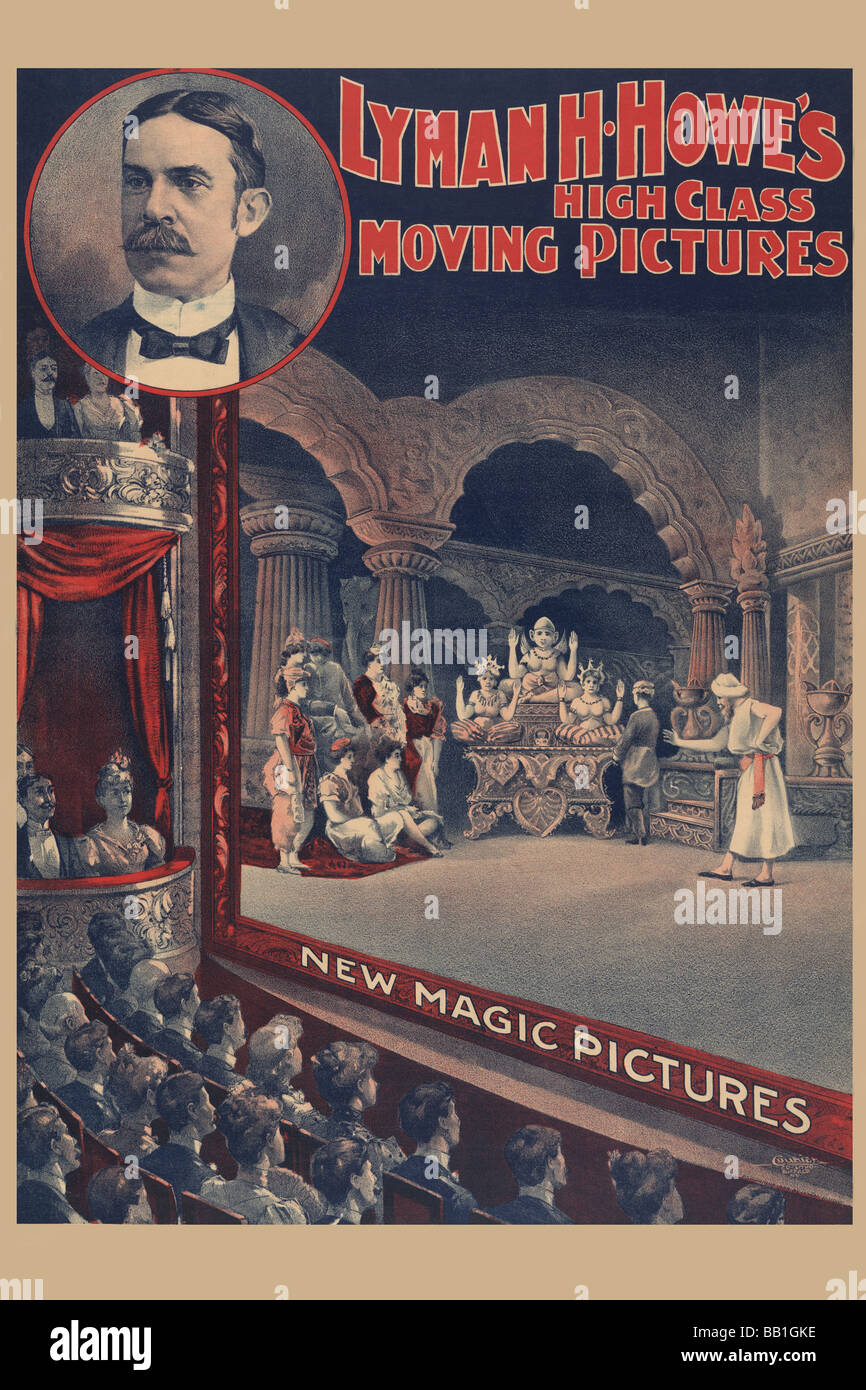 Lyman H. Howe's high class moving pictures - new magic pictures Stock ...